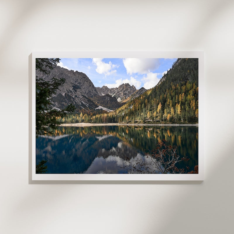 Mountains at Lago Di Braies – Riptide Prints