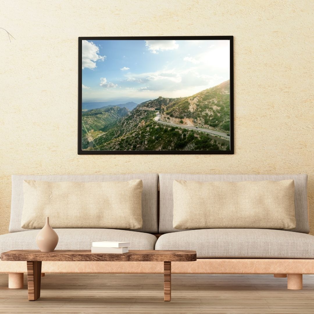 Scenic Mountain Highway at Sunset – Riptide Prints