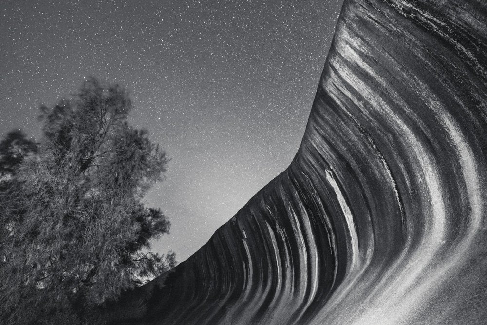Wave Rock in Black and White – Riptide Prints