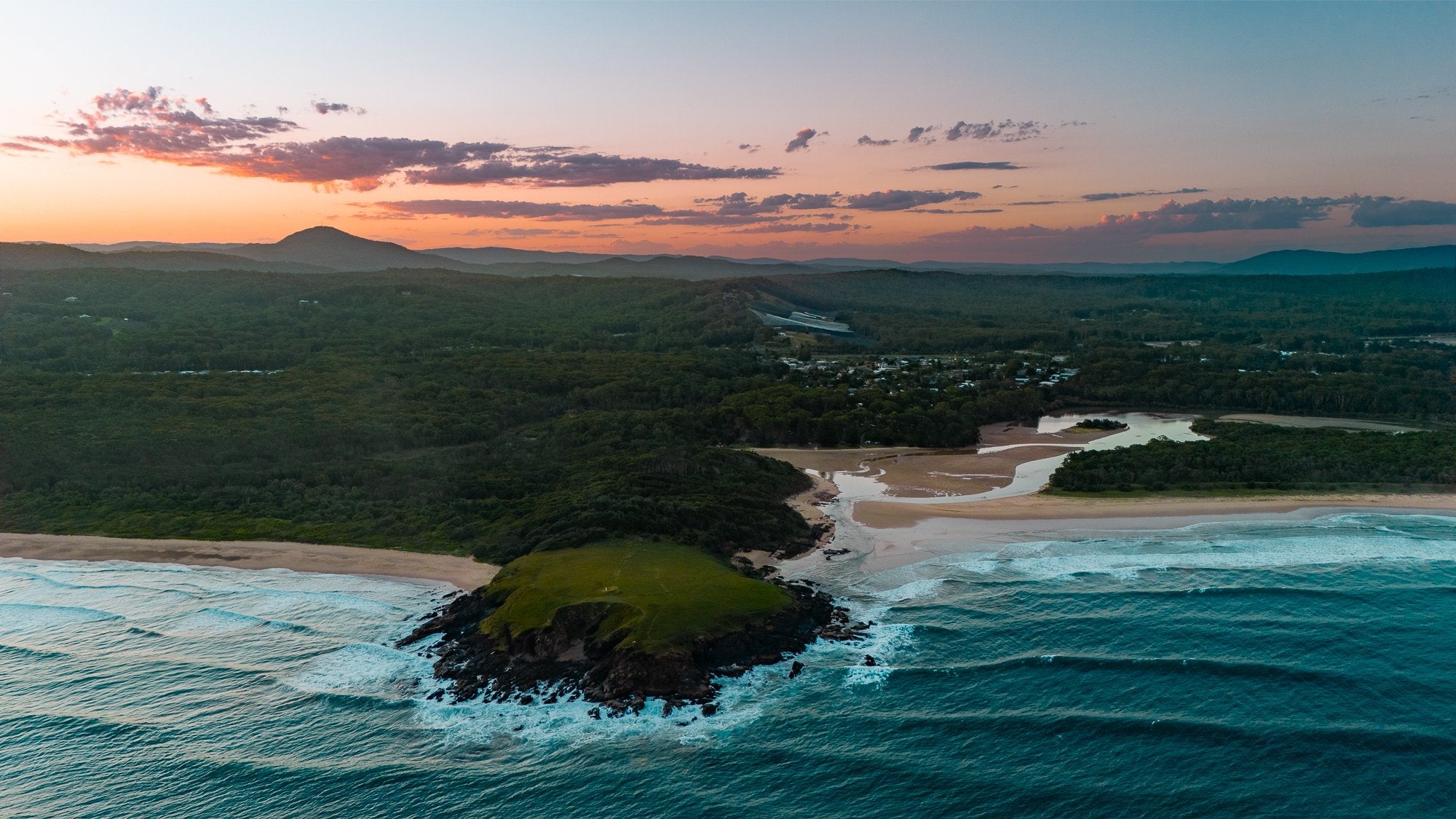 Moonee Beach Sunset – Riptide Prints