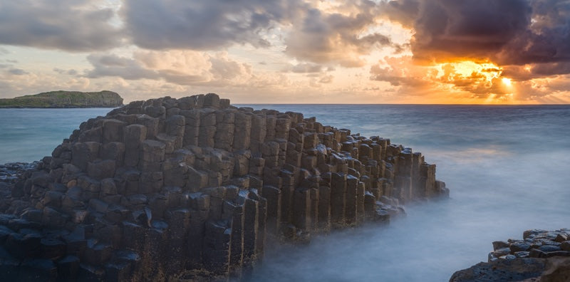 Fingal Head Giant's Causeway at Sunrise: Booninybah Echidna Spirit in – Riptide Prints