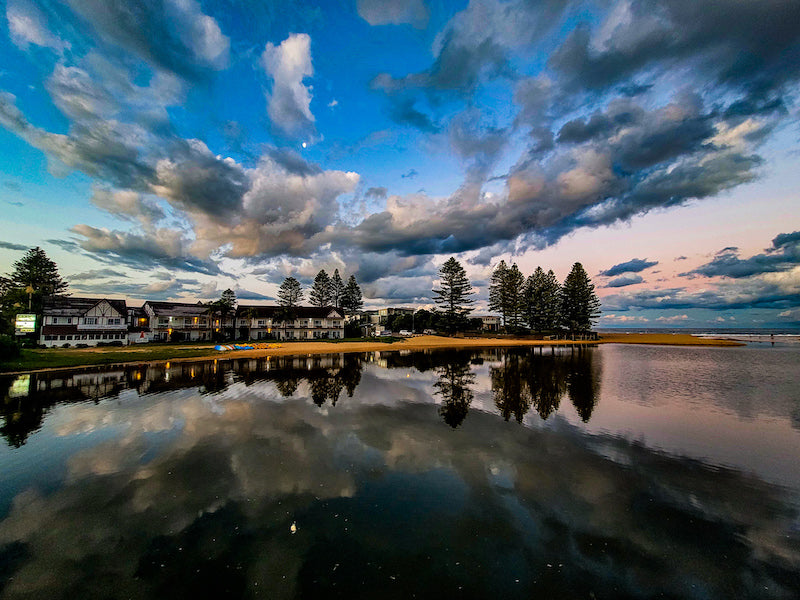 Terrigal Lagoon clouds – Riptide Prints