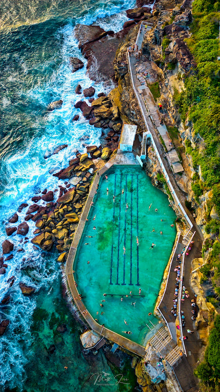 Top Down @ Bronte Rock Pool – Riptide Prints
