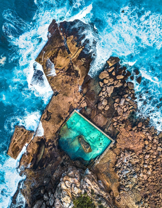 North Curl Curl Pool Aerial – Riptide Prints