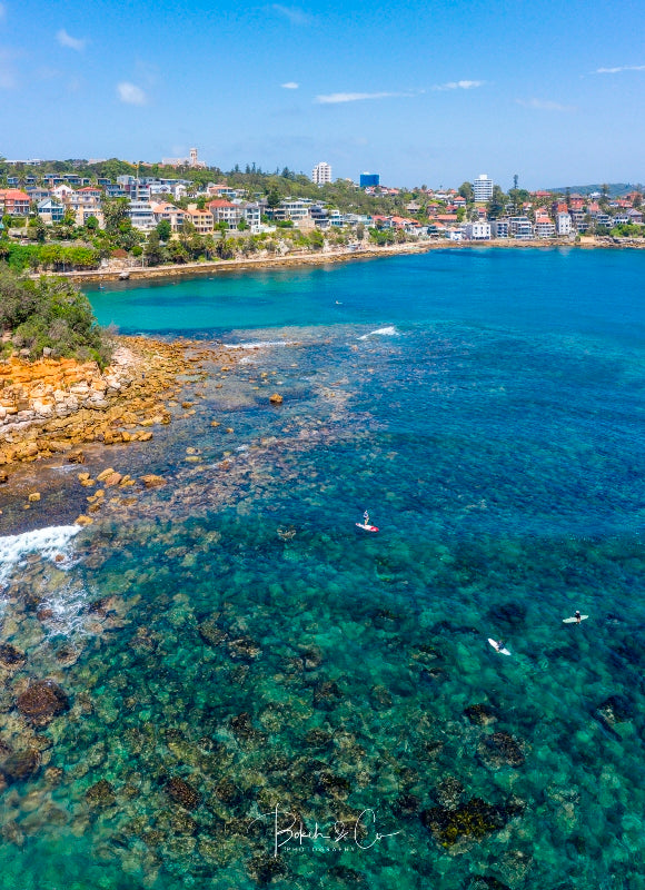 Shelly Beach Aerial – Riptide Prints