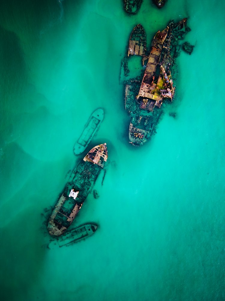 Shipwrecks in Moreton Island Queensland – Riptide Prints