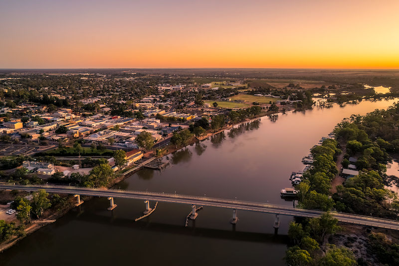 Berri Bridge & Township Riverland South Australia – Riptide Prints