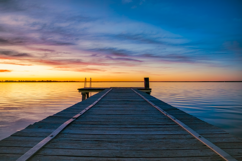 Lake Bonney Jetty - Barmera South Australia – Riptide Prints