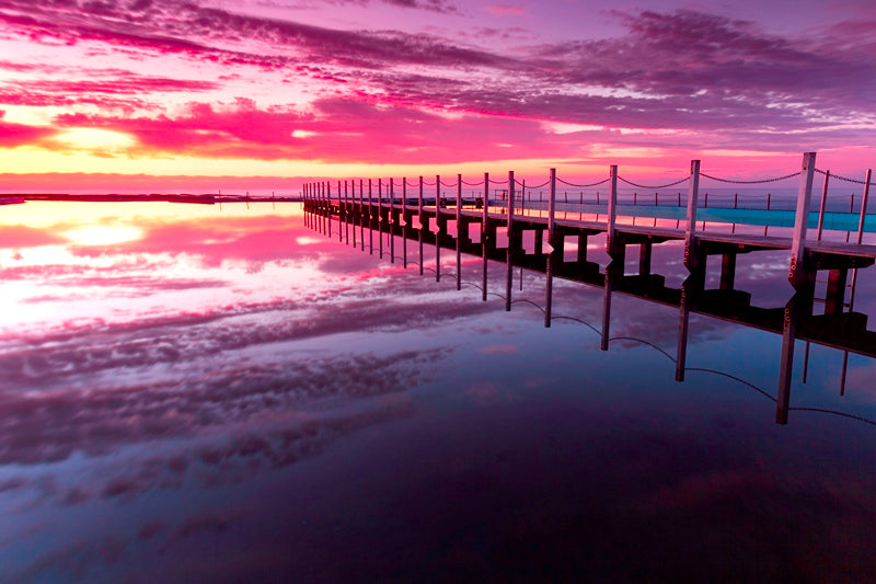 Narrabeen Ocean pool sunrise – Riptide Prints
