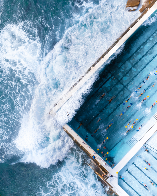 Bondi Iceberg Topdown Gradient – Riptide Prints